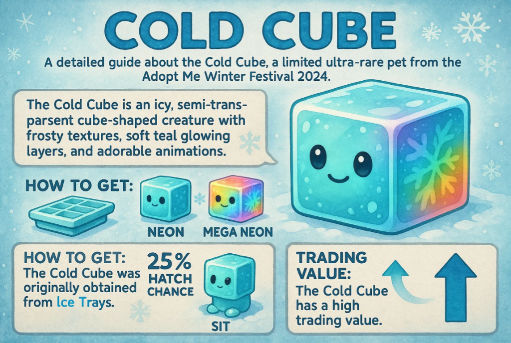 Frosty Fortune: Complete Guide to the Cold Cube in Adopt Me ...